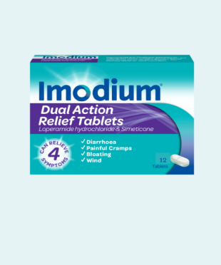 Imodium Dual Action Relief Tablets (12 Tablets) - Careforte Pharmacy